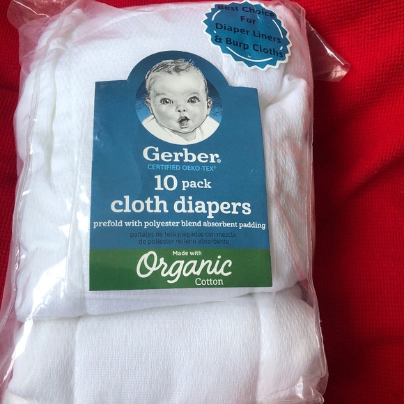 Gerber | Other | Gerber 0 Cotton Rib Birdseye Prefold White Diapers ...